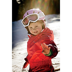 Giro Launch Plus Kids Ski Helmet - Snowboard Helmet for Boys & Girls - Pink Bow Polka Dots - Size S (52-55.5 cm)