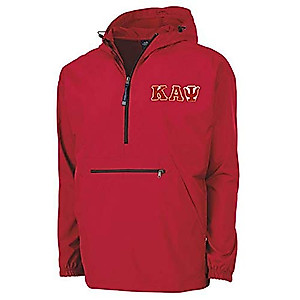 Kappa Alpha Psi Tackle Twill Lettered Pack N Go Pullover 2X-Large Red