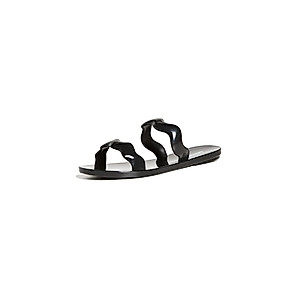 Melissa Women's Wind Sandals, Black, 8 Medium US