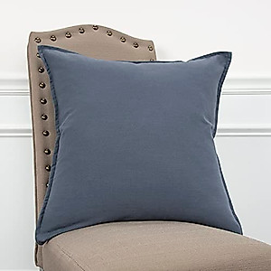 Rizzy Home T05678 Decorative Pillow, 20"X20", Blue/Gray/Blue