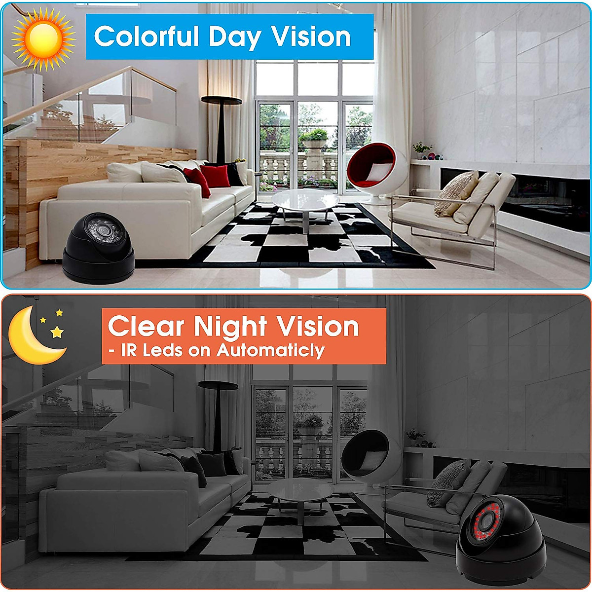 SVPRO Outdoor USB Camera 1080P Full HD Waterproof Night Vision Camera with Infrared LEDs,USB Security Camera for Home Surveillance System 30/60/120fps OV2710 Dome Camera with IR-Cut&Metal Housing