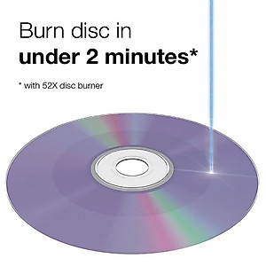 DVD R Blank Disc, 4.7GB 16X Recordable Media Disc, High Speed Sturdy PC Multi Purpose Blank CDs for Burning Music Video Photos (10PCS)