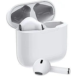 TDA Trading True Wireless Bluetooth Earbuds,30H Playtime Sport Bluetooth 5.0 Headphones in-Ear Stereo Earphones Fast Charging in-Ear Headset Compatible with iPhone/Android/PC, White
