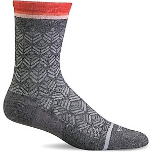 Sockwell Women's Bunion Crew Socks (Charcoal, Small/Medium)