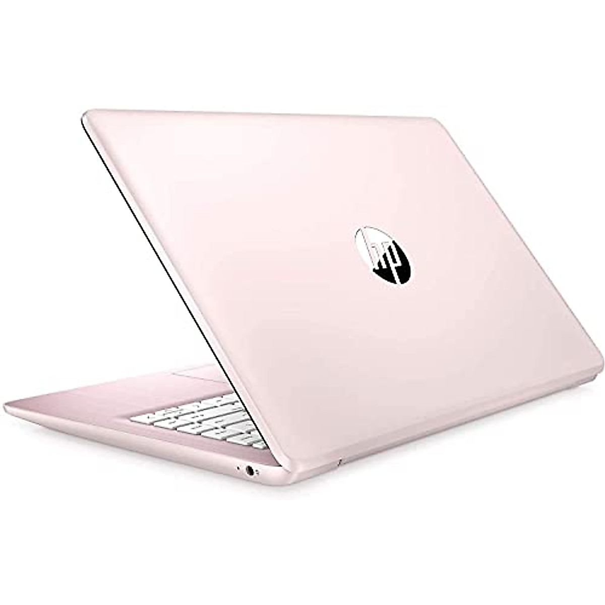 HP 2022 Stream 14" HD Thin and Light Laptop, Intel Celeron N4000 Processor, 4GB RAM, 64GB eMMC, HDMI, Webcam, WiFi, Bluetooth, 1 Year Office 365, Windows 11 S, Rose Pink, IFT 32GB USB Drive