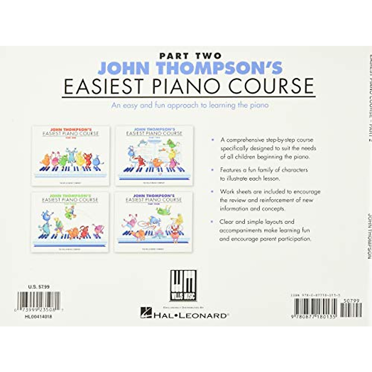 Easiest Piano Course Part 2 John Thompson's