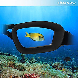 Rapidor Swim Goggles for Men Women Teens, Anti-Fog UV-Protection Leak-Proof, RP905 Series Multiple Choices (Black- Mirrored Lenses)