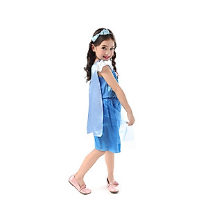 MIJOYEE Princess Dress Up Trunk Clothes for Little Girls, Dress Up Dresses Role Play Set for Little Girls Ages 3-6 Years,4 Pack