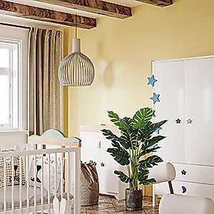 VIAGDO Artificial [Monstera] Deliciosa [Plant] 4ft Tall 15 Decorative Split Leaves, Faux Swiss Cheese [Plant] Fake Tropical [Monstera] Palm Tree for Home Office Room Store Garden Floor Decor