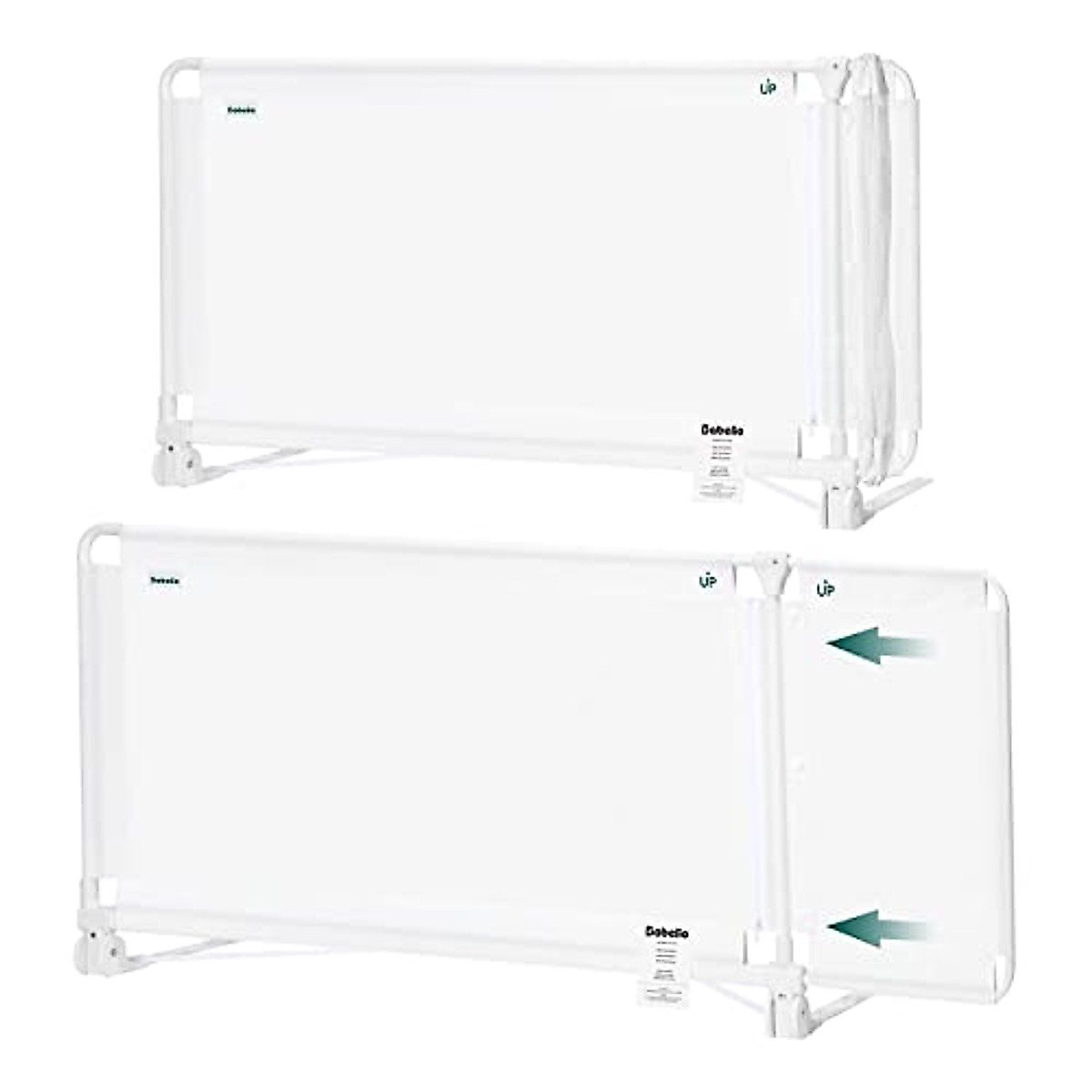 BABELIO Toddler Bed Rails, 39"-51" Extendable Baby Bed Guard Rail for ...