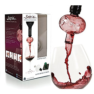 Soireehome - In Bottle Wine Aerator - For Red Wine, White Wine, And Rose Wine! - Made Of Glass, Makes Your Wine Taste Better