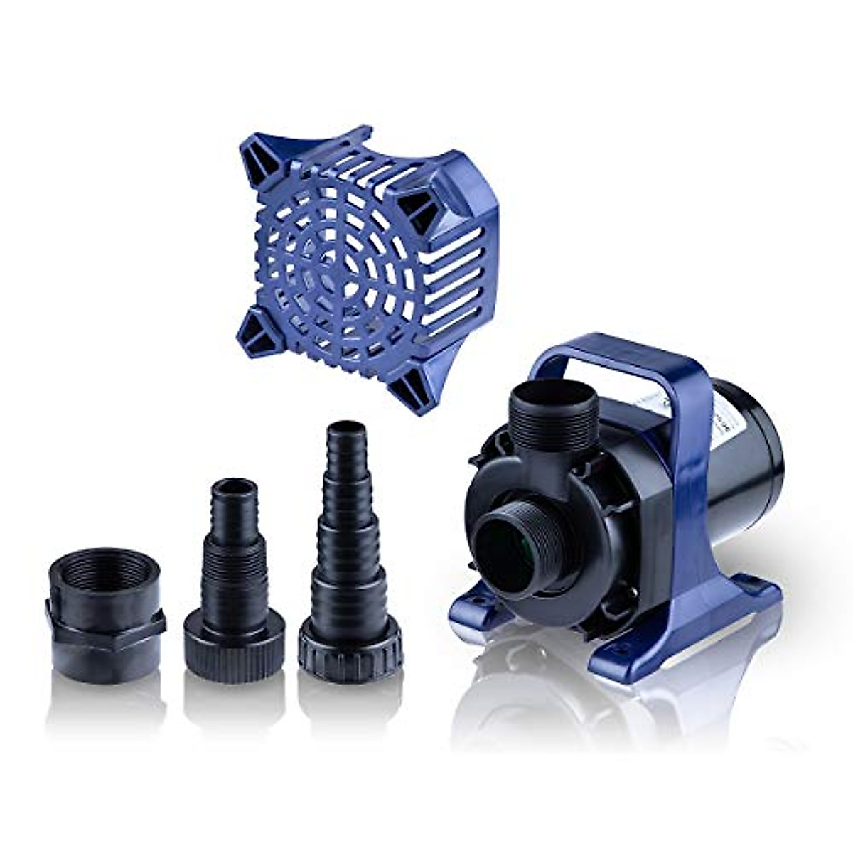 Alpine Corporation 3100 GPH Submersible Water Pump with 33 FT Cord and Adapters for Ponds, Fountains, Waterfalls, and Water Circulation, 276 Watts 21.5 FT Lift Quiet Operation Vertical/Horizontal