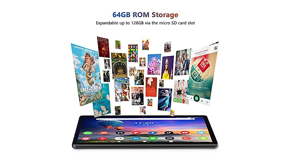 FEONAL 10.1 Inch Android 11 Tablet with Octa-Core & Full HD Display