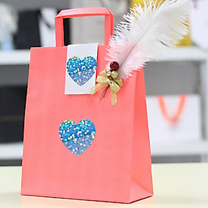 Glitter Valentine Heart Stickers Valentine's Love Decorative Stickers 1.1 Inch - 500 Valentine's Day Decorations Accessories for Kids Parties Envelops