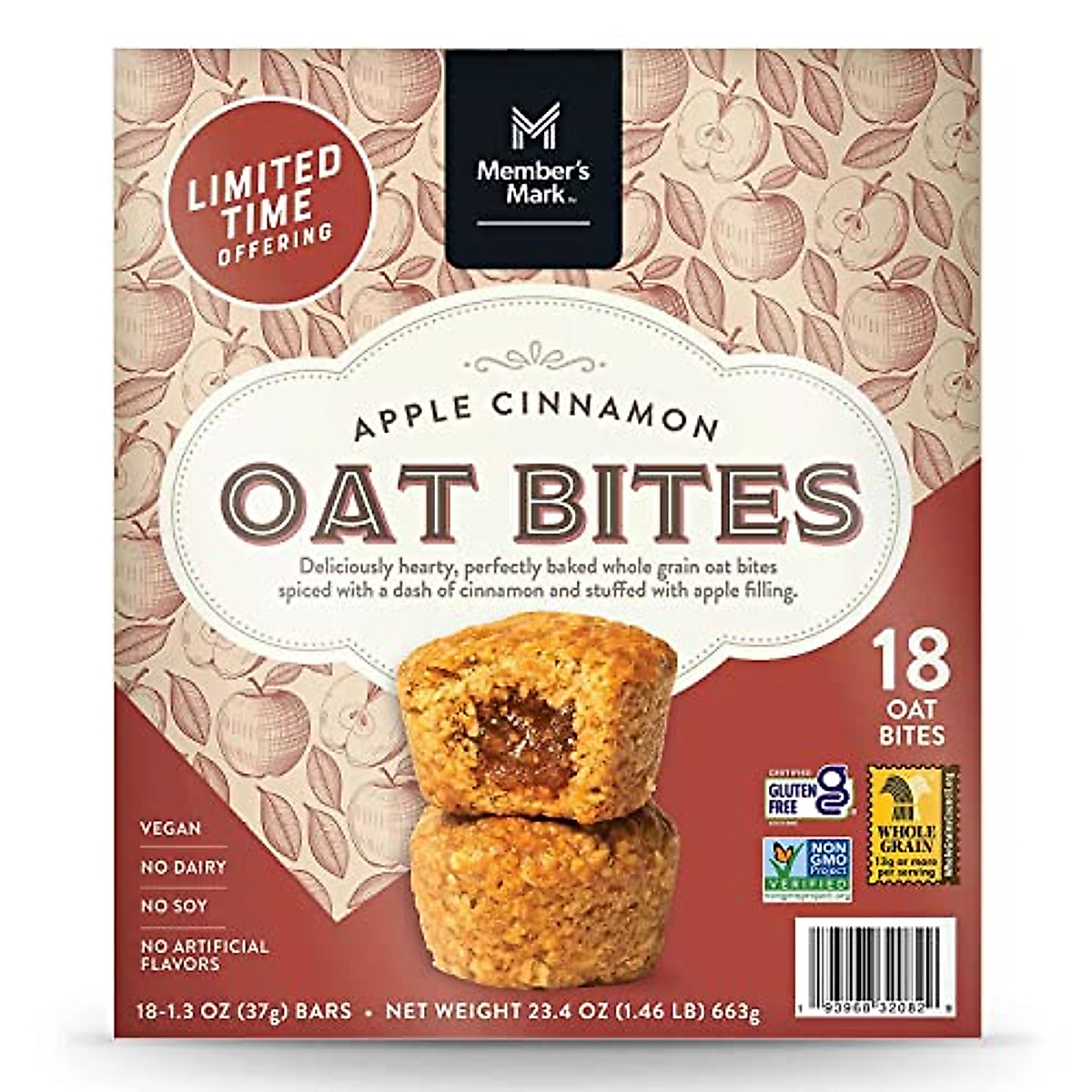 Generic Members Mark Apple Cinnamon Oat Bites (18 pk.)