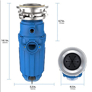 American Standard Elite Corded 3/4-HP Continuous Feed Noise Insulation Garbage Disposal