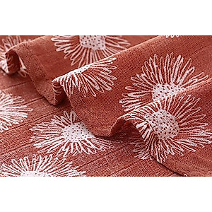 LAT 3 Pack Muslin Swaddle Blankets,Soft Bamboo Cotton Breathable Wraps for Baby,Large 43 x 59 inches,Unisex for Boys & Girls Newborn,Infant Shower and Wearable Swaddling Set(Sun Flowers)