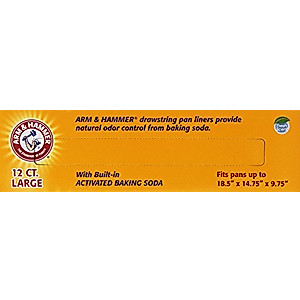 Arm & Hammer 12 Count Drawstring Liners, Large