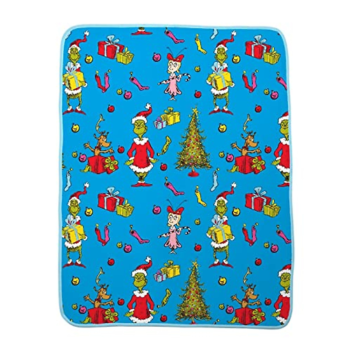 grinch The Grinch Throw with Character Pillow Plush Set