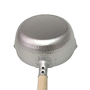 Taniguchi Metal Snow Flat Pot, Deep Type, 8.7 inches (22 cm), Made in Japan