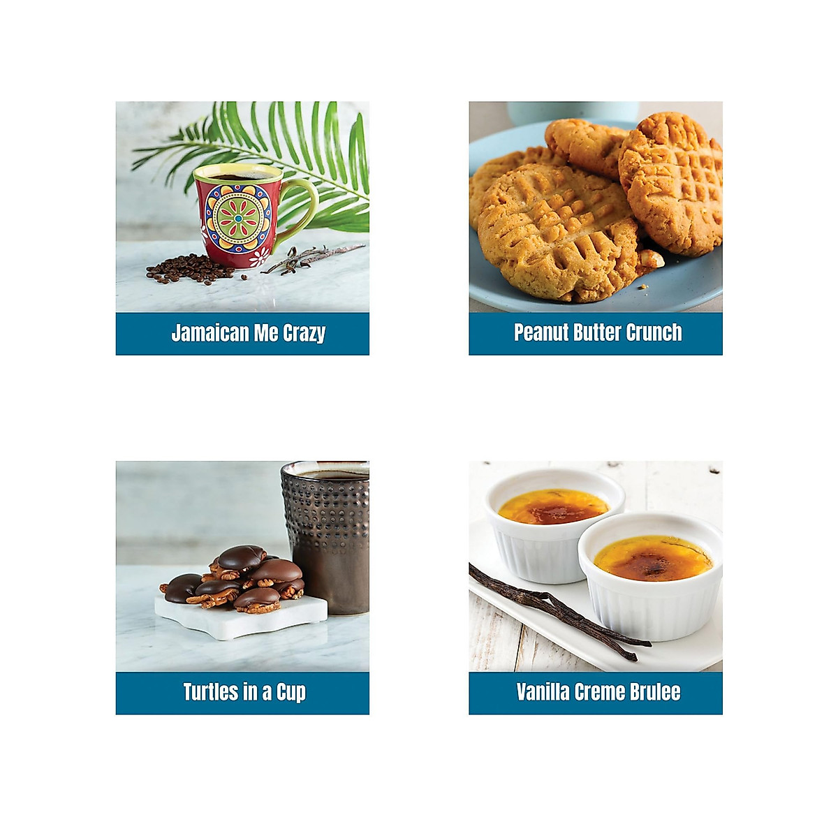 Gourmet Flavored Coffee Sampler Pack - 10 Bags of Unique Flavored Coffees - Roasted by Door County Coffee