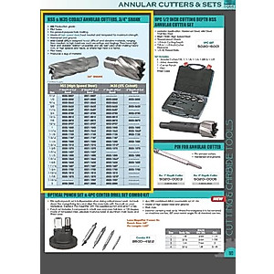 HHIP 5023-0500 Depth M35 Cobalt Annular Cutter, 3/4" Shank, 1/2"