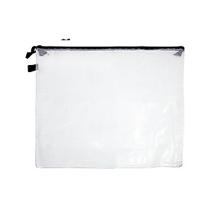 Pro Art Vinyl, 10-inch x 13-inch Mesh Bag with Zipper, Transluscent