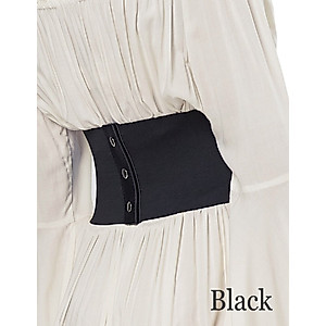 GRACE KARIN Victorian Steampunk Sexy Underbust Waist Belt Corset(2XL,Black)