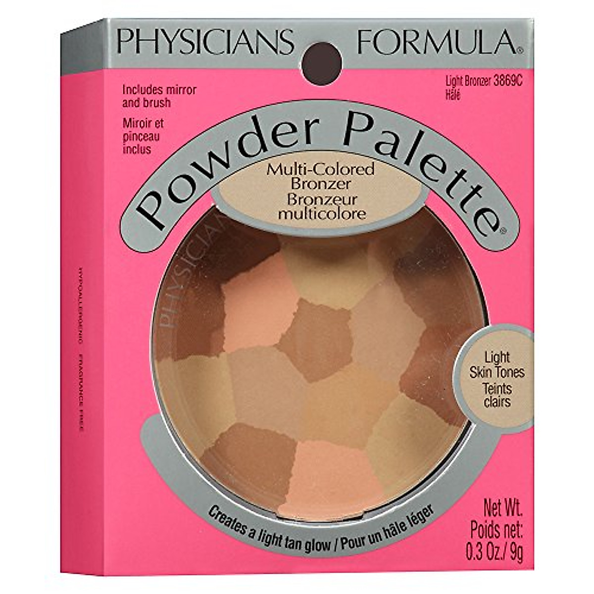 Physicians Formula Powder Palette Multi-Colored Bronzer Light Bronzer, Dermatologist Tested, Clinicially Tested