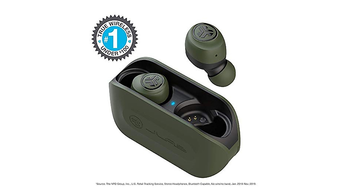 JLab Go Air True Wireless Bluetooth Earbuds + Charging Case - Green ...
