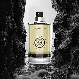 FragrantShare Cologne for Men Spray EDP Contains - pheromone Cologne for men Perfume Oil Phantom Woody Fragrance (Fougère)-1.67oz Portable -Black