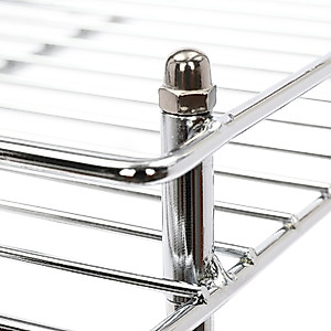 Sink Organizer and Storage,Multi-Purpose Cabinet Organizer,2-Tier Cabinet Pull Out Shelves,Pull Out Cabinet Organizer,Kitchen Helper,for Bathroom,Laundry Room,Kitchen,Pantry(Silver,21.5*19.5*15in)