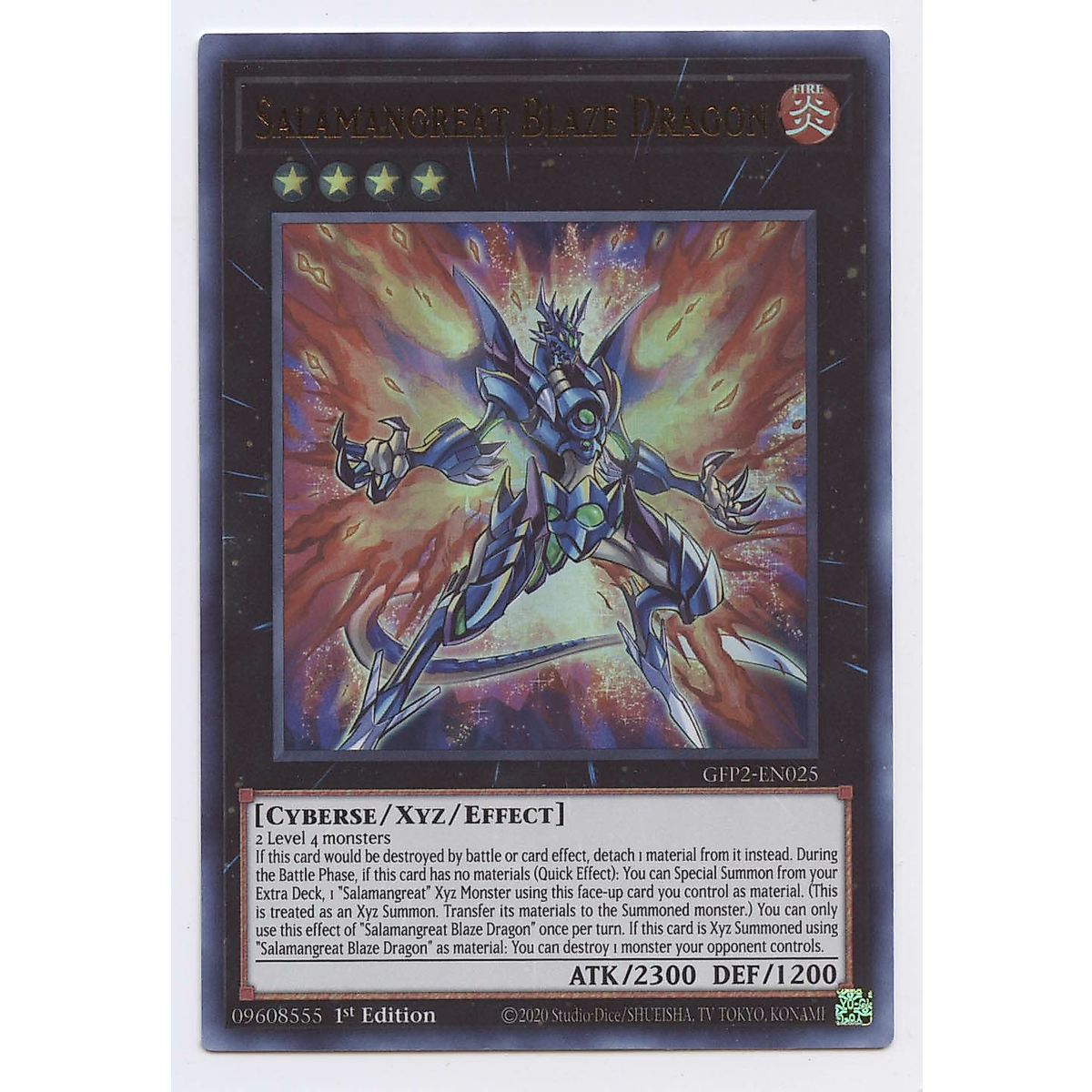 Salamangreat Blaze Dragon - GFP2-EN025 - Ultra Rare - 1st Edition