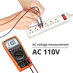 Proster Autoranging Multimeter 6000 Count TRMS Digital Multitester NCV AC DC Current Voltage Tester Amp Ohm Volt Meter Capacitance Test Temperature Measurement Continuity Tester