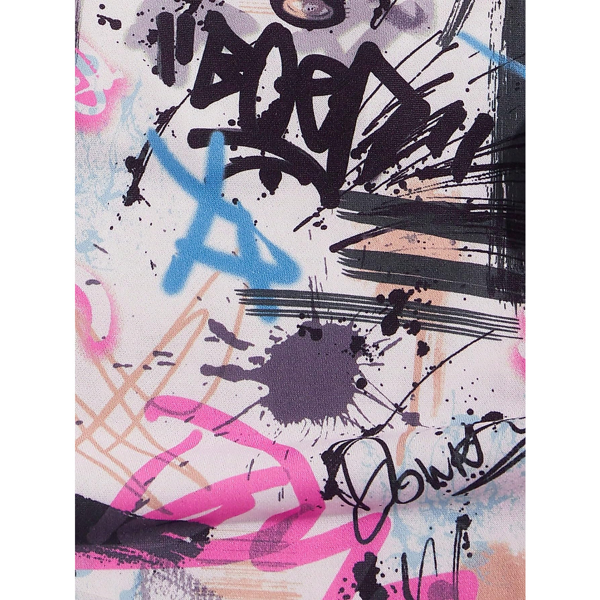 WDIRARA Men's Graphic Print Drawstring Waist Sweatpants Workout Joggers with Pocket Multicolor Camo S