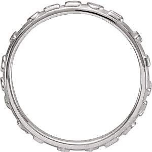 Diamond2Deal 925 Sterling Silver Jesus I Trust in You Prayer Fashion Ring Size 9