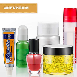 Boao 1250 Pieces Shrink Band for Bottles PVC Heat Shrink Wrap for Jars Perforated Shrink Wrap for Bottles Shrink Band Tamper for Cans and Tins, 5 Size, 250 Pieces of Each Size (Clear)