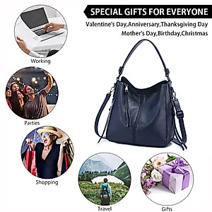 Woman Fashion Tote Bag, Purses and Handbags, Shoulder Bag Top Handle Satchel Bags Purse Set 2pcs (Dark Brown)