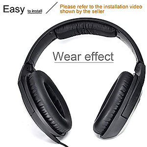 HD 448 HD428 HD419 Ear Pads and Headband - defean Replacement Repair Parts Suit Ear Cushion Compatible with Sennheiser HD418, HD419, HD428, HD429, HD439, HD438, HD448, HD449 Headphone