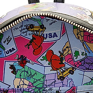 Loungefly Disney Goofy Movie Collage Womens Double Strap Shoulder Bag Purse