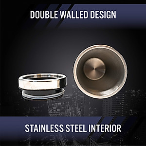 Paladone Batman Travel Mug with Silicone Grip Sleeve, 15oz, Insulated Stainless Steel Tumbler with Lid, Officially Licensed DC Comics Coffee Mug