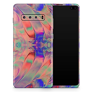 DesignSkinz Liquid Abstract Paint Remix V64 Protective Vinyl Decal Wrap Skin Cover Compatible with The Samsung Galaxy S20 (Screen Trim & Back Glass Skin)