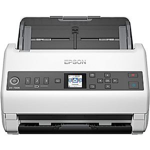 Epson DS-730N Network Color Document Scanner, 100-page Auto Document Feeder (ADF), Duplex Scanning