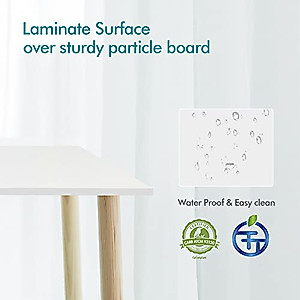 Kaboon Solid Color Table Top 60x24 inches, Tabletop for Sit Stand Desk, Reversible Melamine Top,Double Desks Home Office(59.1"x23.62", White)