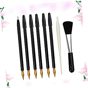 Multitools 8pcs Paint Brushes Set Paint Sets Cleaning Tools Scratch Brush Set Stylus Scratch Painting Pen Stylus Pens Scratching Drawing Pen Coloring Pen Repair Pen Mending Pen