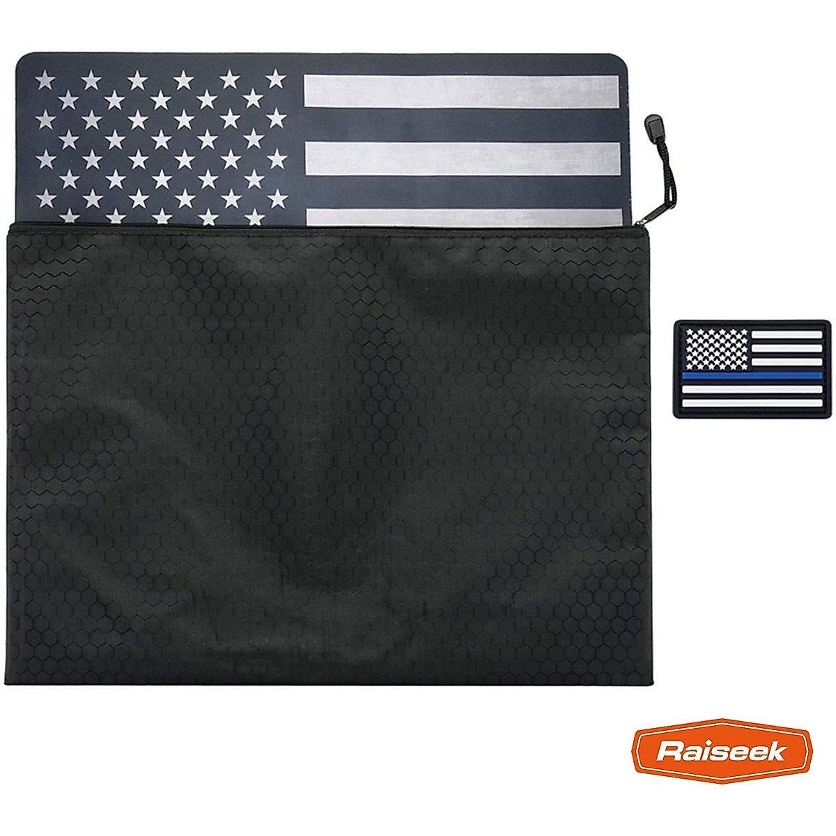 Raiseek Thin Blue Line Flag Gun Mat Gun Cleaning Mat of USA 11"x17"