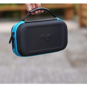 ButterFox Slim Carrying Case for Nintendo Switch Lite with 19 Game and 2 Micro SD Card Holders, Storage for Switch Lite Accessories (Blue Turquoise/Black)