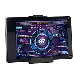 3.5 inch IPS Type C Secondary Screen, 320 x 480 IPS USB Mini Screen for AIDA64 PC, CPU Data Temperature Monitoring Display Support