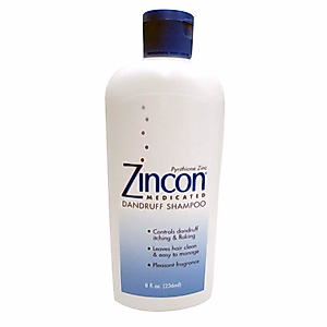 Zincon Medicated Dandruff Shampoo 8 oz (Pack of 5)
