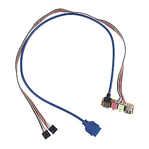 USB 2.0 + 3.0 Port PC Computer Chassis Front Board Audio Replacement 70cm liuqiangmeiguo (Color : 1)